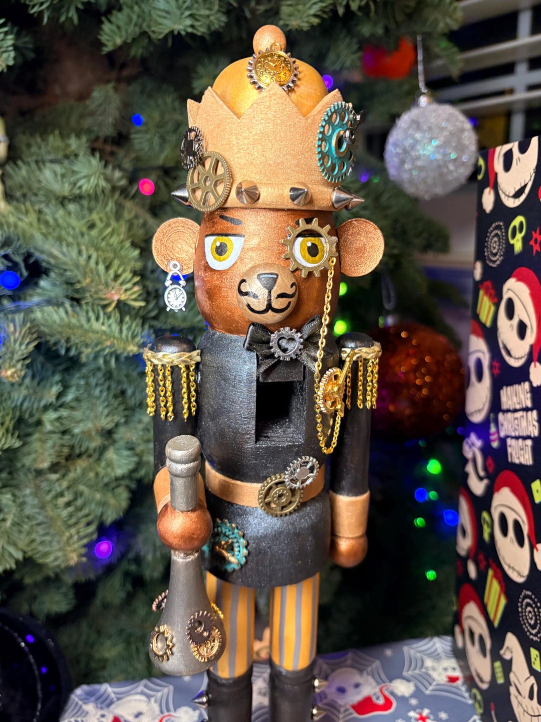 Steampunk Bear King Nutcracker Figurine 14” - Etsy