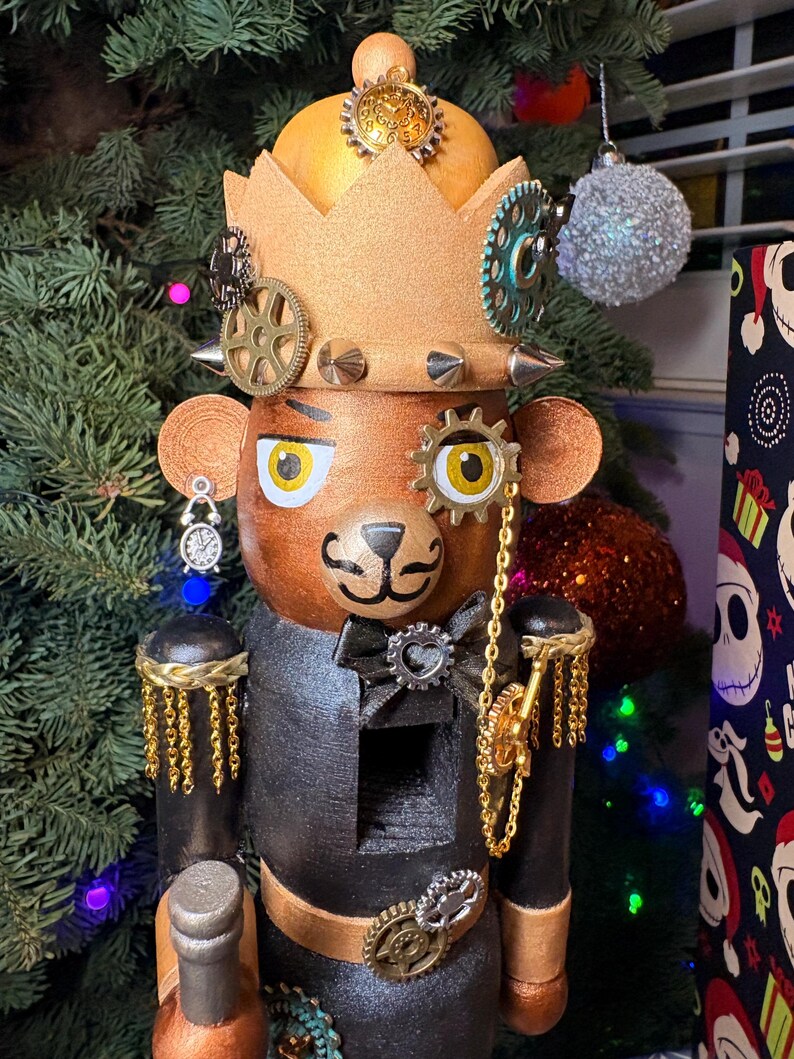 Steampunk Bear King Nutcracker Figurine 14” - Etsy