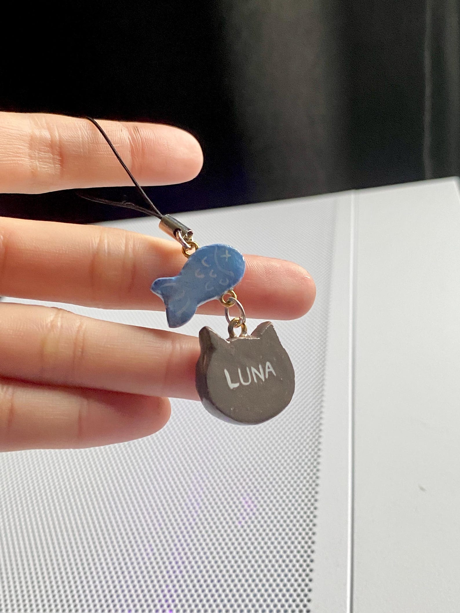 Custom Cat Keychain With Name on Back | Handmade - Etsy