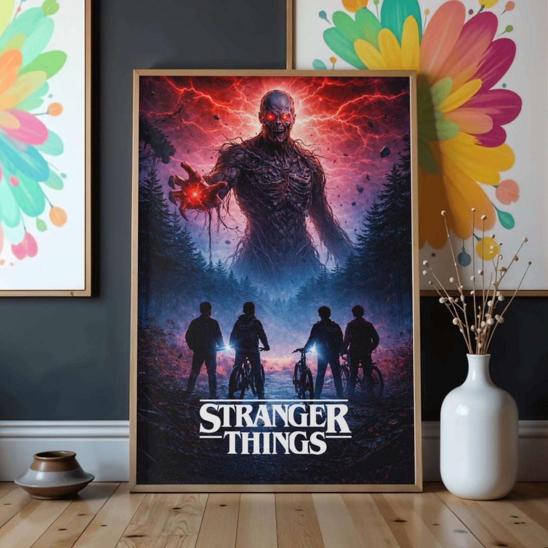 Custom Stranger Things Poster, Custom Movie Poster, Film Wall Art ...