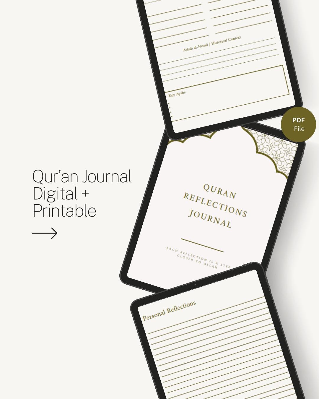 Qur'an Reflection Journal: Islamic Journal - Etsy