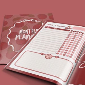 Cherry Monthly -weekly Planner – Printable Digital Download-undated ...