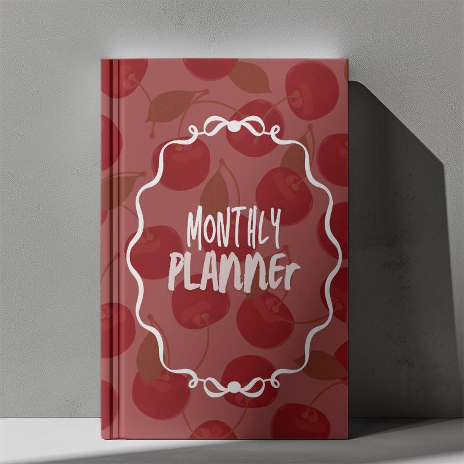 Cherry Monthly -weekly Planner – Printable Digital Download-undated ...