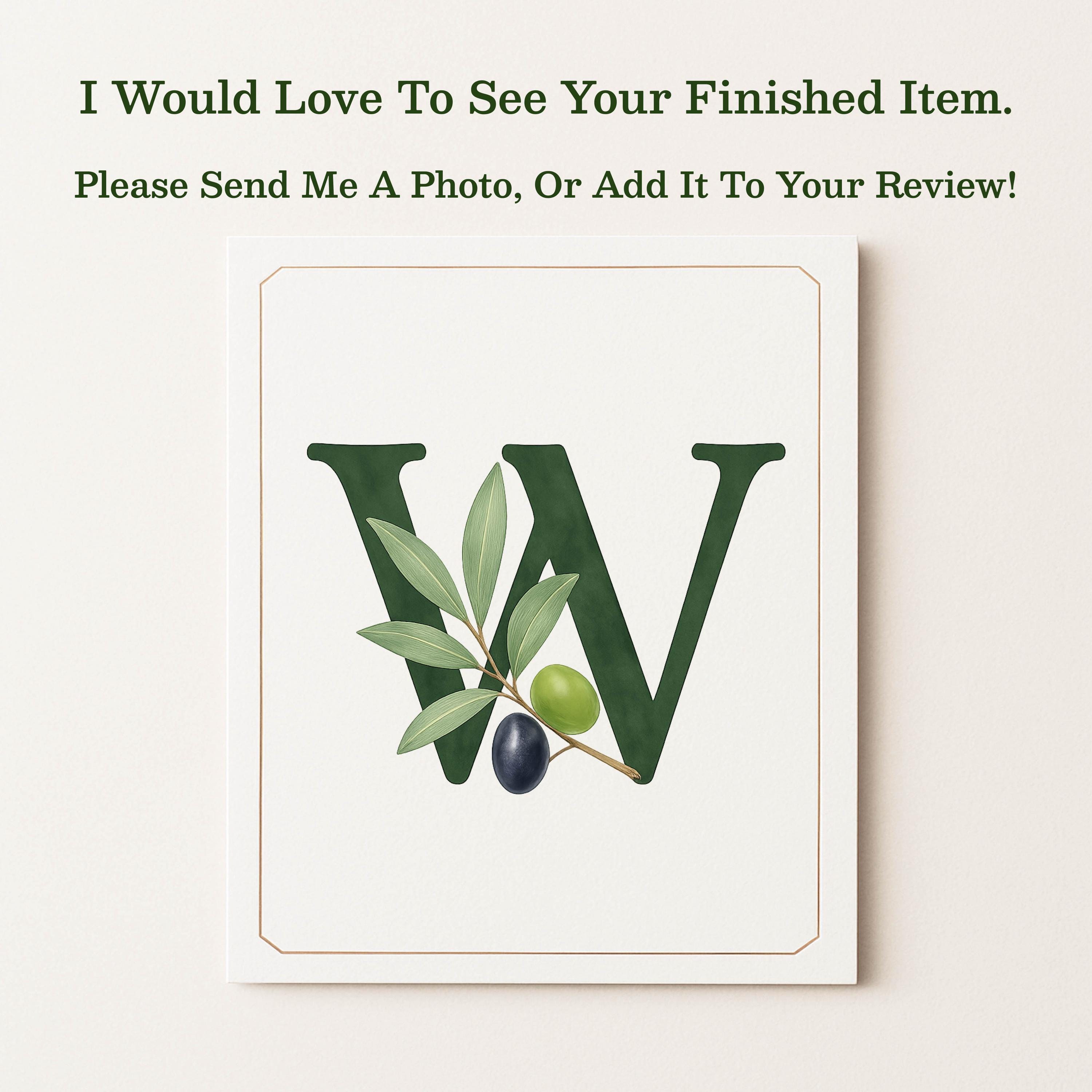 Watercolor Olive Alphabet — Mediterranean Letters PNG (upper ...