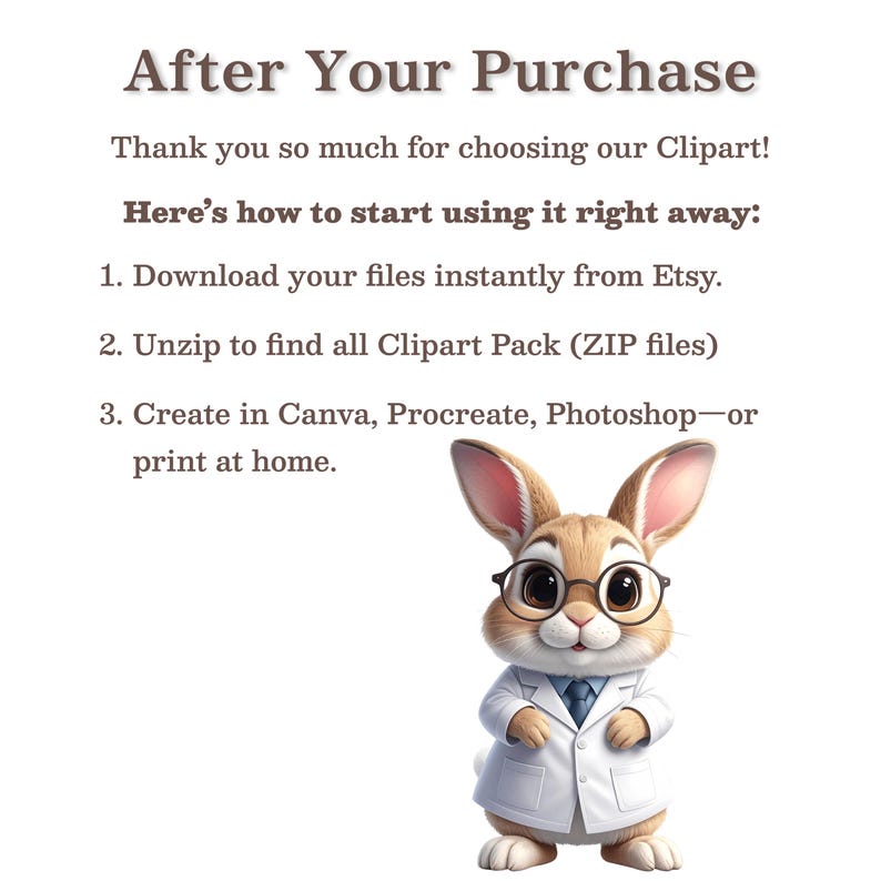 16 Cute Bunny Doctor Clipart Pngs, Cartoon Rabbit Medical Illustrations ...