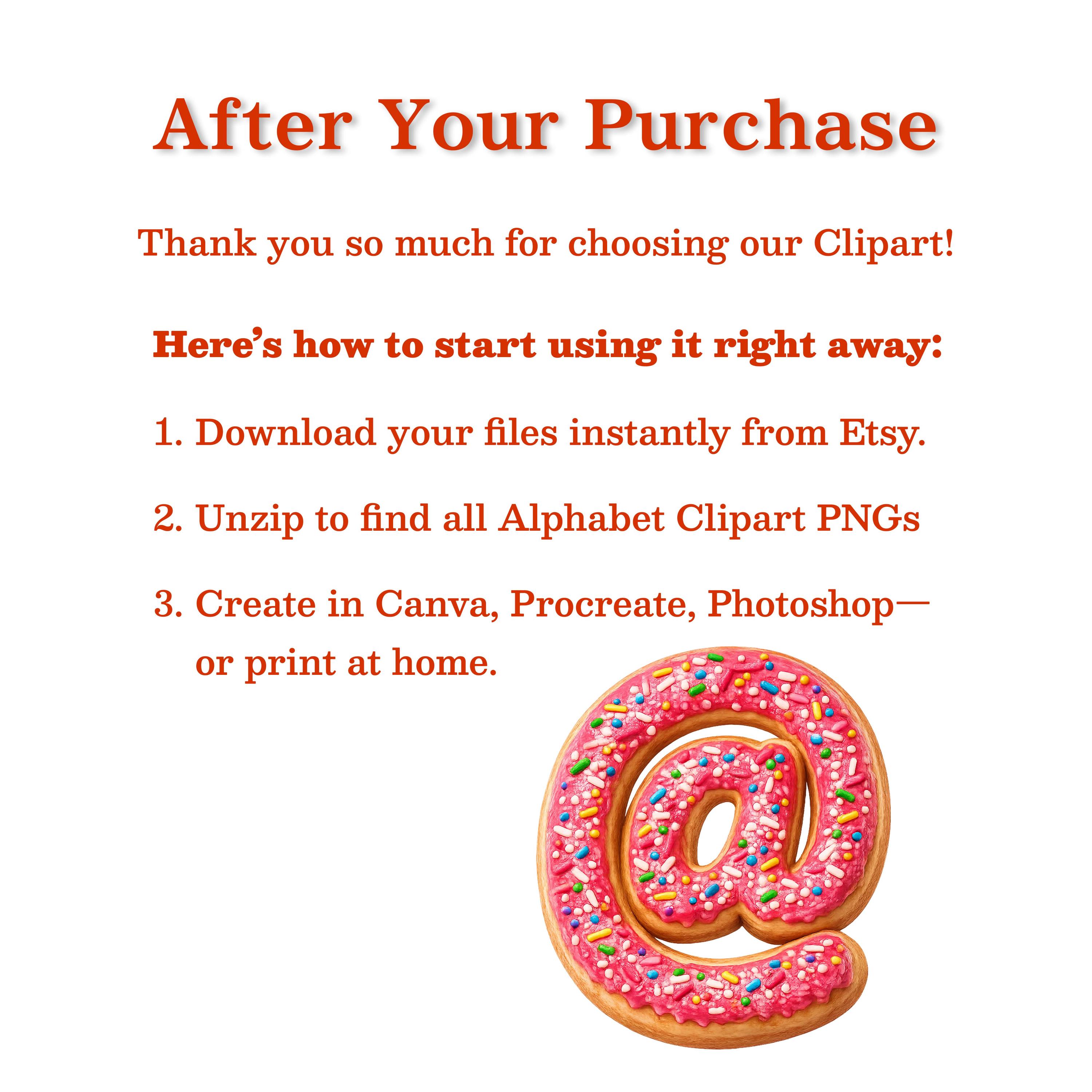 Donut Alphabet Clipart PNG, Pink Icing Cookie Letters Numbers Symbols ...