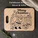 12 Christmas Cutting Board SVG Bundle, Stickers & Sublimation, Rustic ...