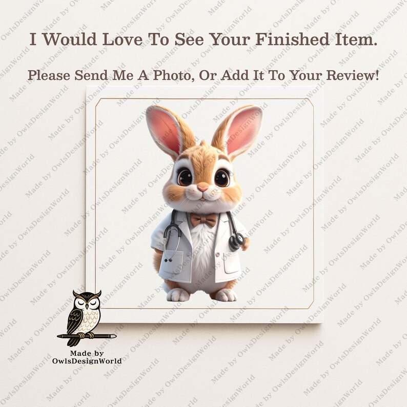16 Cute Bunny Doctor Clipart Pngs, Cartoon Rabbit Medical Illustrations ...