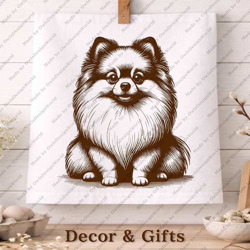 Cute Pomeranian SVG Bundle, Fluffy Puppy Clipart, Dog Pet Lover Design ...