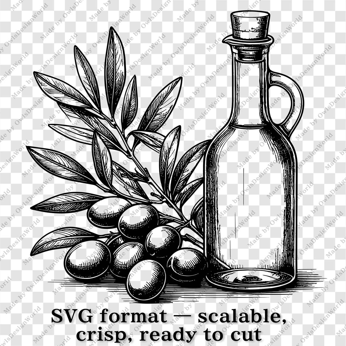 9 Olive Oil SVG Bundle, Branch Designs With Quotes, Kitchen Cutting ...