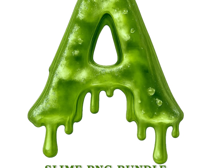 Green Slime Letters | Printable Slimy Letters | Digital Download ...