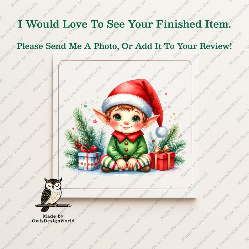 25 Christmas Elf Clipart PNG Bundle | Cute Holiday Elves With Gifts ...