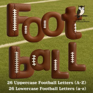 Football Alphabet PNG Clipart: Sports Letters A-Z (digital Download) - Etsy