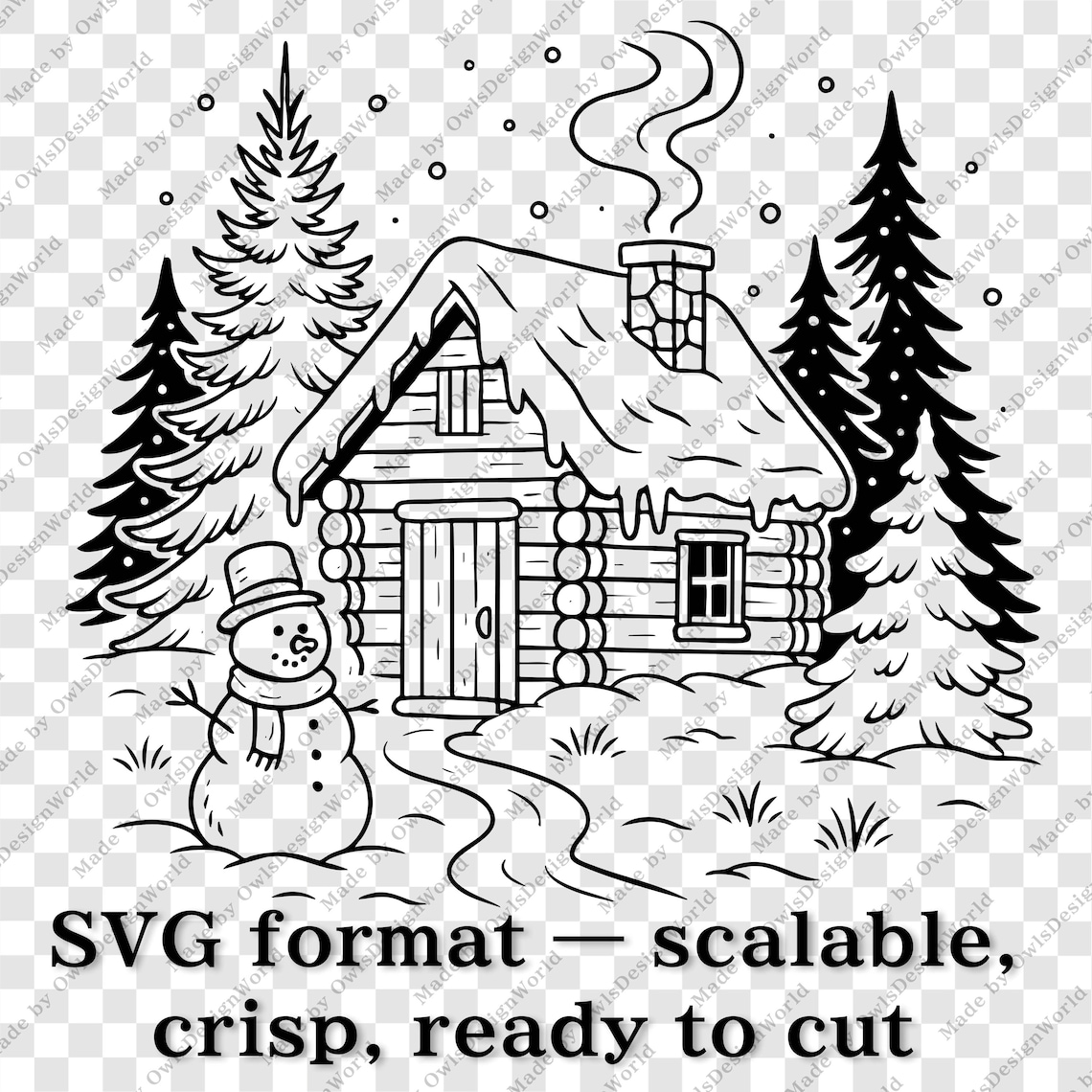 Winter Cutting Board SVG Bundle | Rustic Cabin & Forest Scenes ...