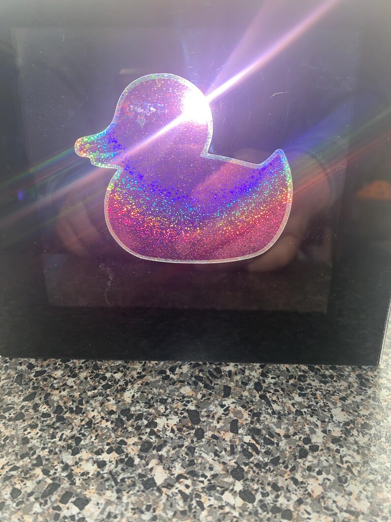 Glitter Duck Sticker - Etsy