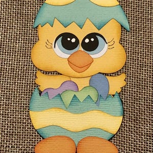 Easter Chick Egg Chicken Paper Piecing Scrapbook Die Cuts ...