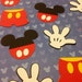 Mickey Mouse Helping Hands Pants Heads Die Cuts Set of 12...... - Etsy
