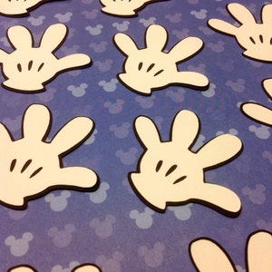 Set of 10 Mickey Mouse HELPING HANDS Cut Outs - Etsy