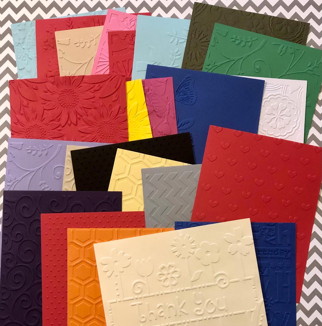 Embossed Craft Paper Bundle Pack Journaling Scrapbooking Crafts ...