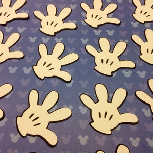 Set of 10 Mickey Mouse HELPING HANDS Cut Outs - Etsy