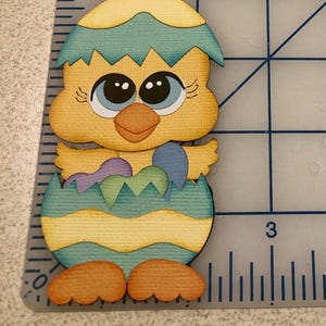 Easter Chick Egg Chicken Paper Piecing Scrapbook Die Cuts ...