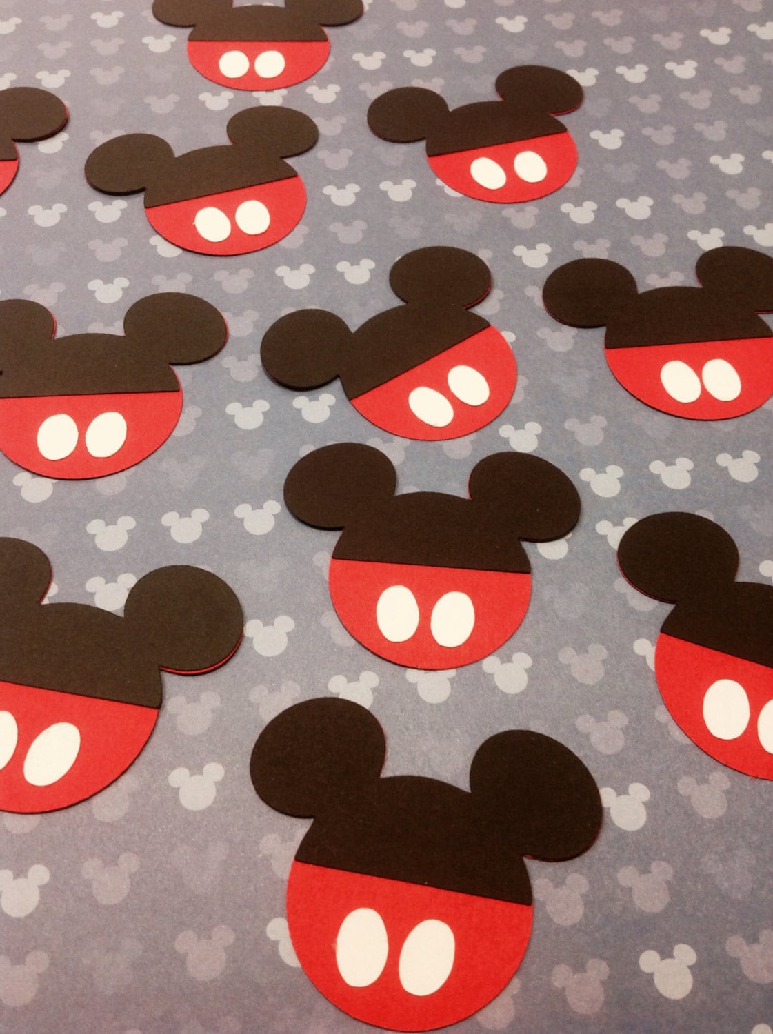 Set of 10 MICKEY MOUSE HEADS Cut Outs - Etsy