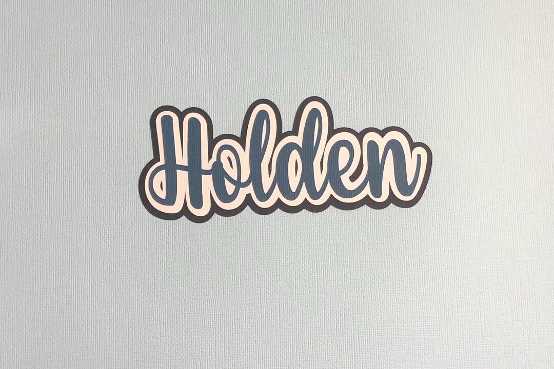 Scrapbook Name Title Personalized Son Daughter Paper Piecing Die Cuts ...