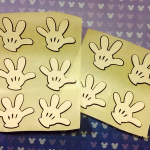 MICKEY MOUSE HELPING Hands Die Cuts Stickers Cutouts Set of 10 - Etsy