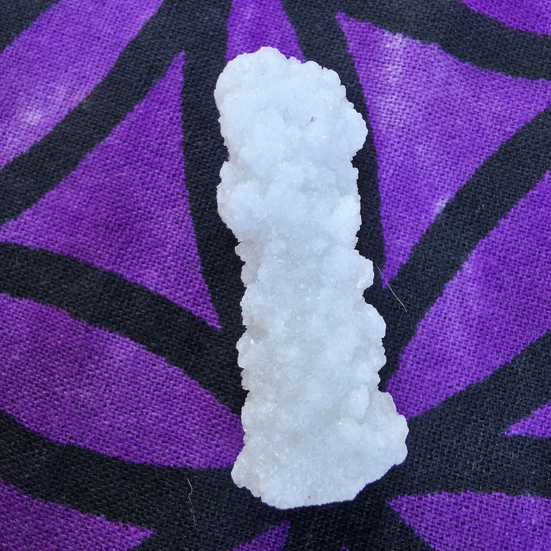 White Apophyllite Stalactite | Radiant High-vibrational Crystal | Rare ...