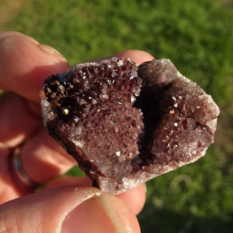 Natural Amethyst Clusters From Turkey – Set of 6 Sparkling Crystal ...