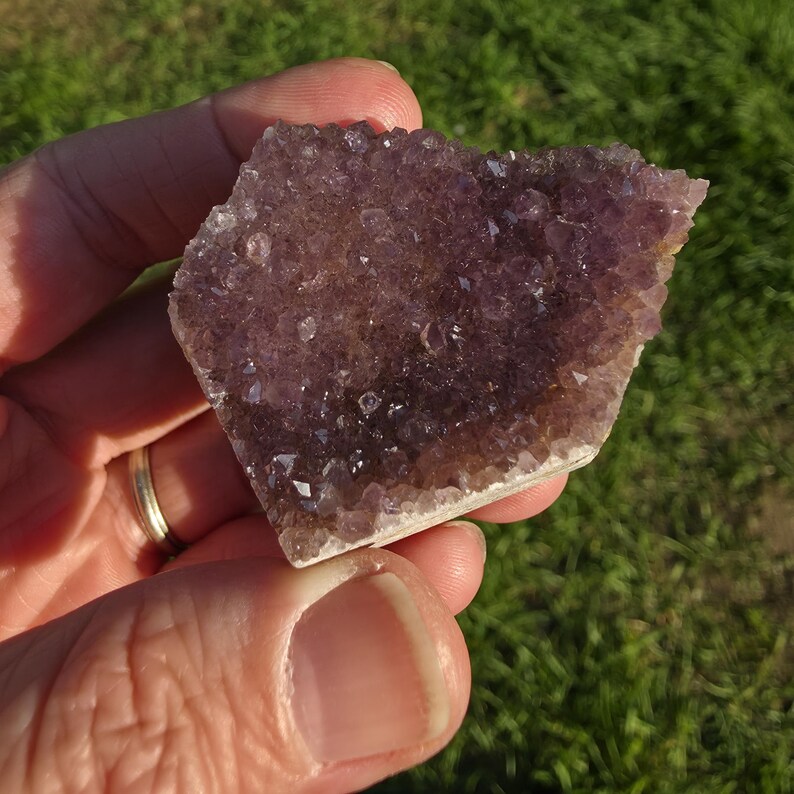 Natural Amethyst Clusters From Turkey – Set of 6 Sparkling Crystal ...