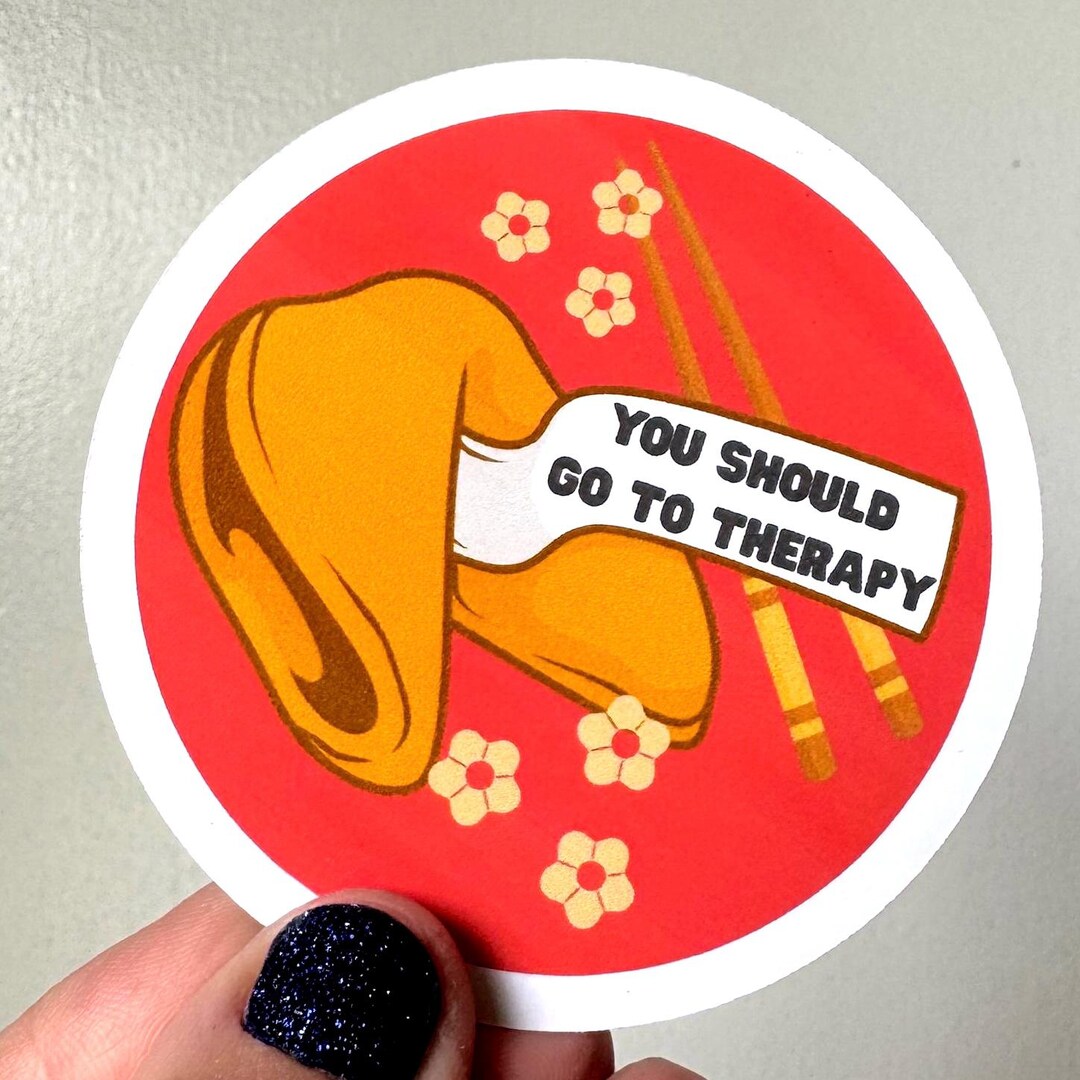 Fortune Cookie - Matte Vinyl Sticker - Etsy