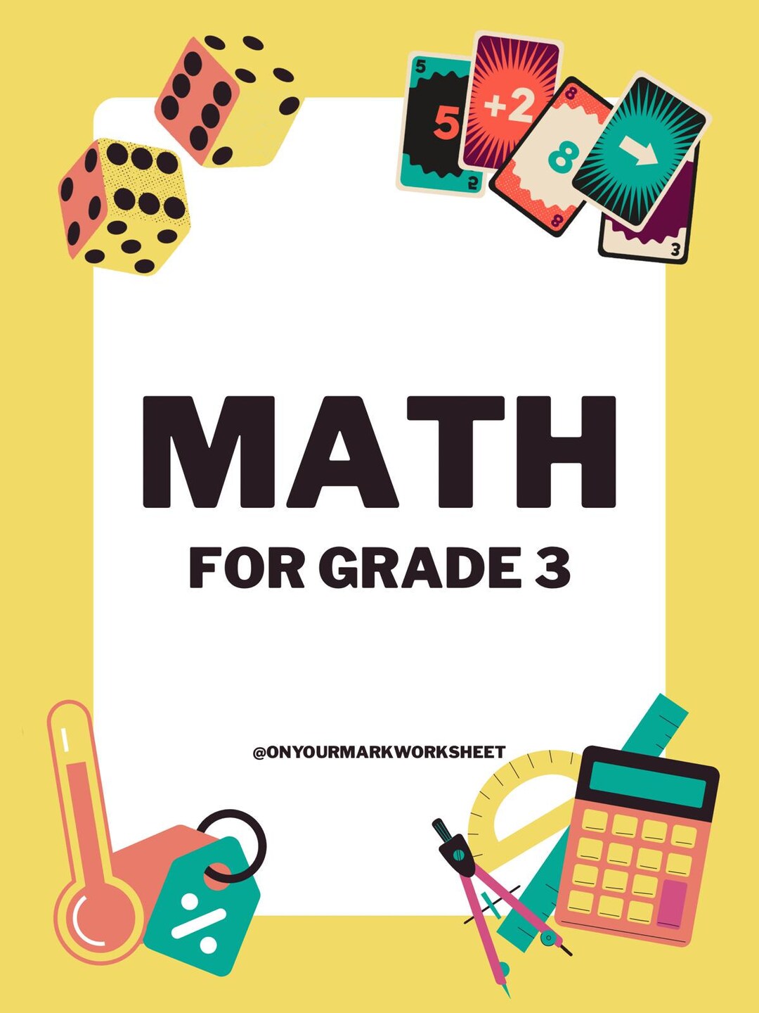 Grade 3 Math Printable Worksheets – 51 Pages Digital Download With ...