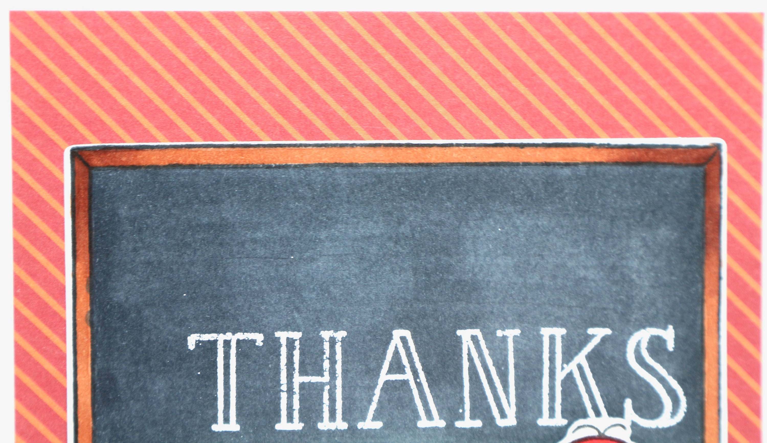 Thanks Teacher Card Teacher Card School Card for Teacher - Etsy