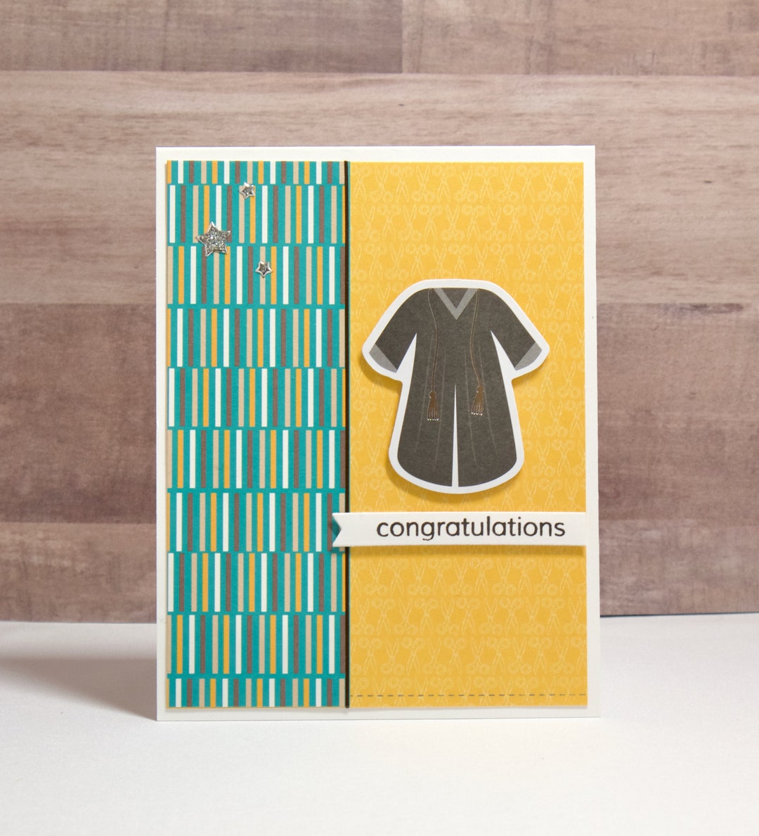 Graduation Gown Card- Graduation Card- Cards for Him- for the Graduate ...