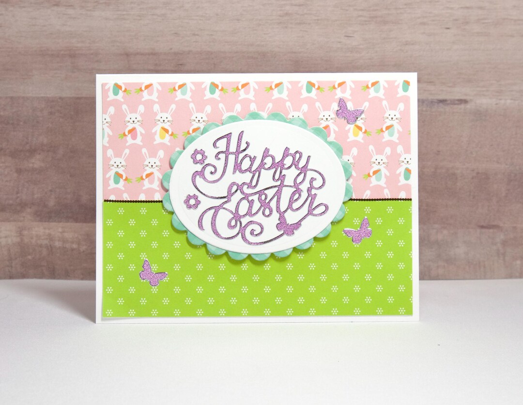 Happy Easter Card- Easter Card- Easter Bunnies Card- for Easter ...