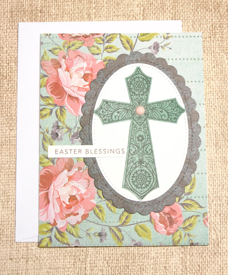 Easter Cross Card Christian Easter Card Religious Easter Card Easter ...