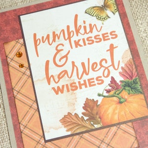 Fall Card- Pumpkin Cards- Cards With Pumpkins- Harvest Card- Welcome ...