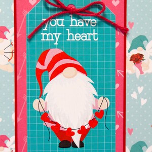 Valentine's Day Card- Cute Valentine's Day Card- Gnome Valentine Card ...