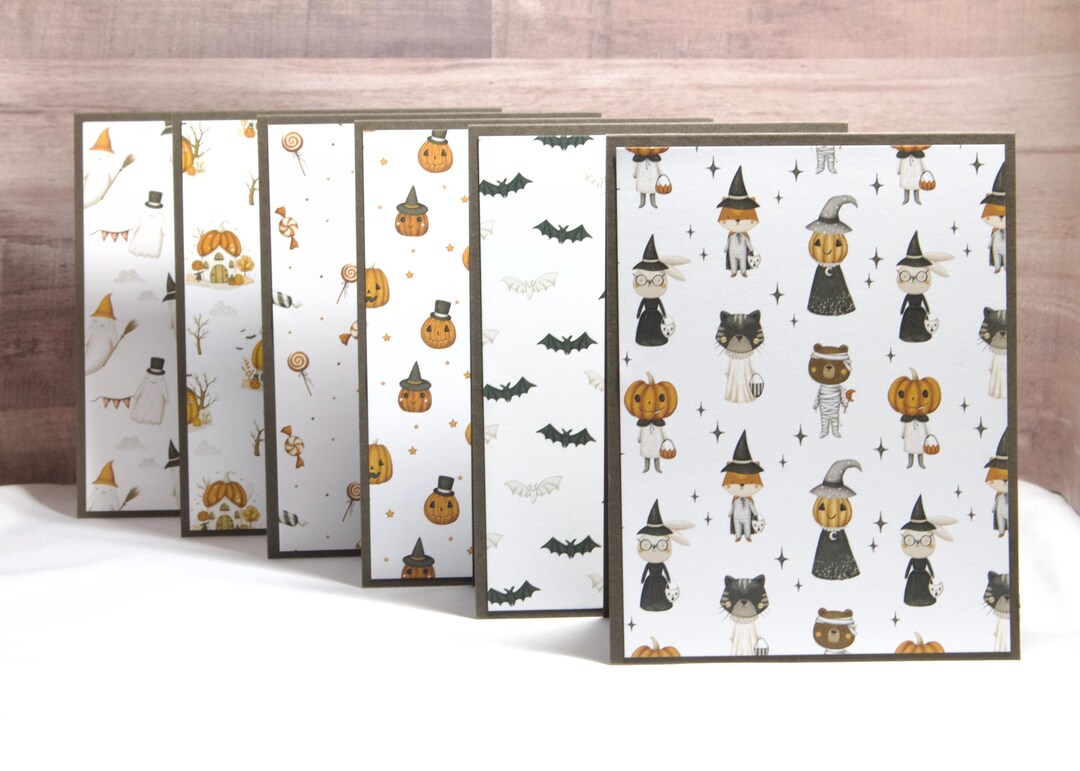 Assorted Halloween Cards Set of Halloween Cards Boxed Set of Cards ...