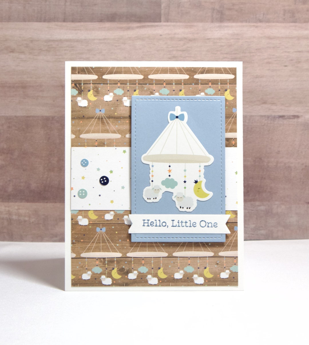 It's a Boy Card Cards for Baby Boy Baby Mobile Card Welcome Baby Card ...