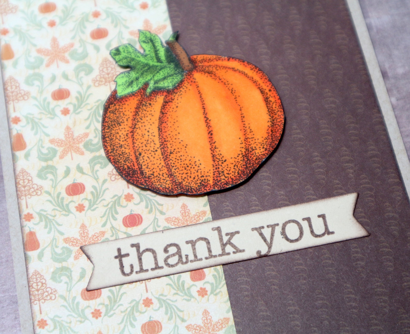 Thank You Card Pumpkin Card Pumpkin Thank You Card Fall Thank You Card ...