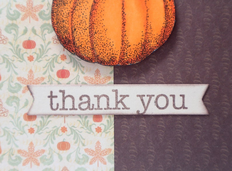 Thank You Card Pumpkin Card Pumpkin Thank You Card Fall Thank You Card ...