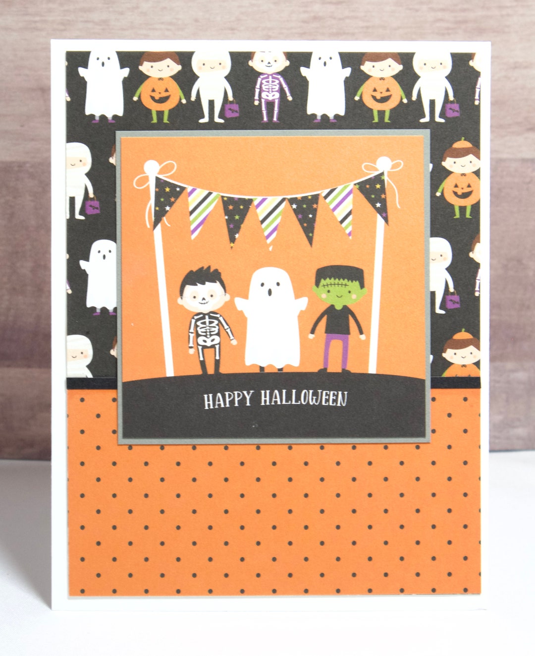 Happy Halloween Card Halloween Card Kids Cards for - Etsy