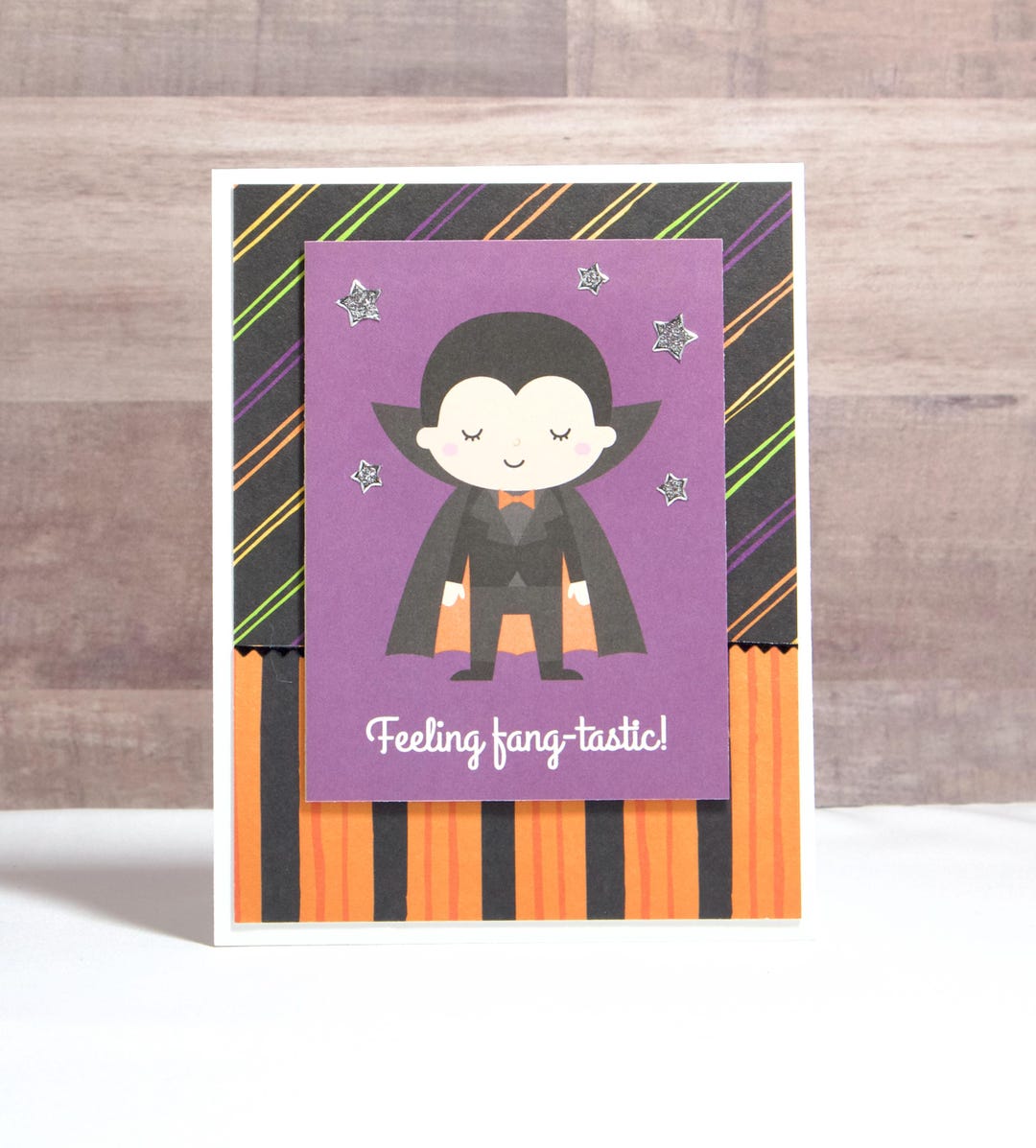 Kids Halloween Card- Boy Halloween Card- Vampire Halloween- Handmade ...