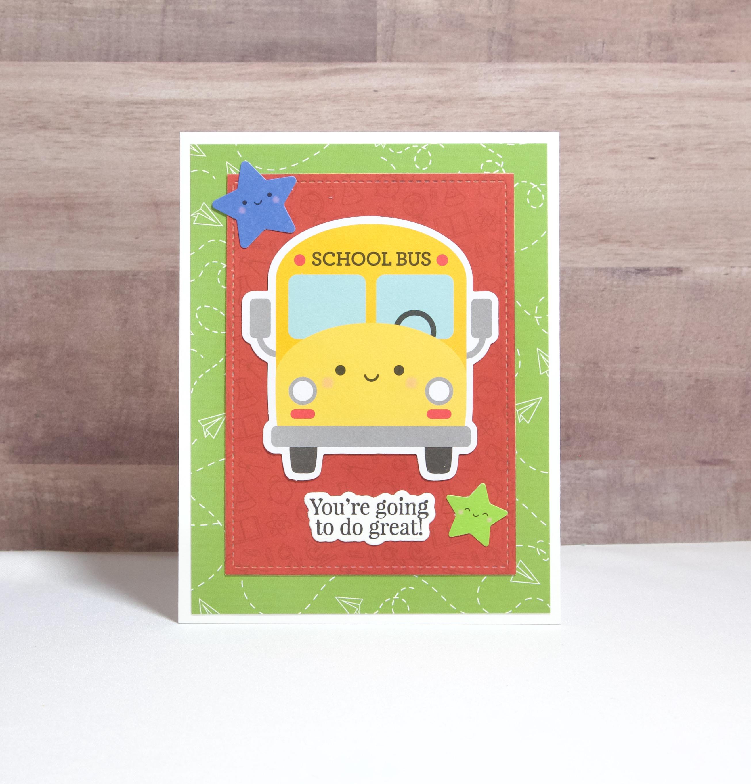 Back to School Card- School Card- Cards for Kids- School Bus Card ...