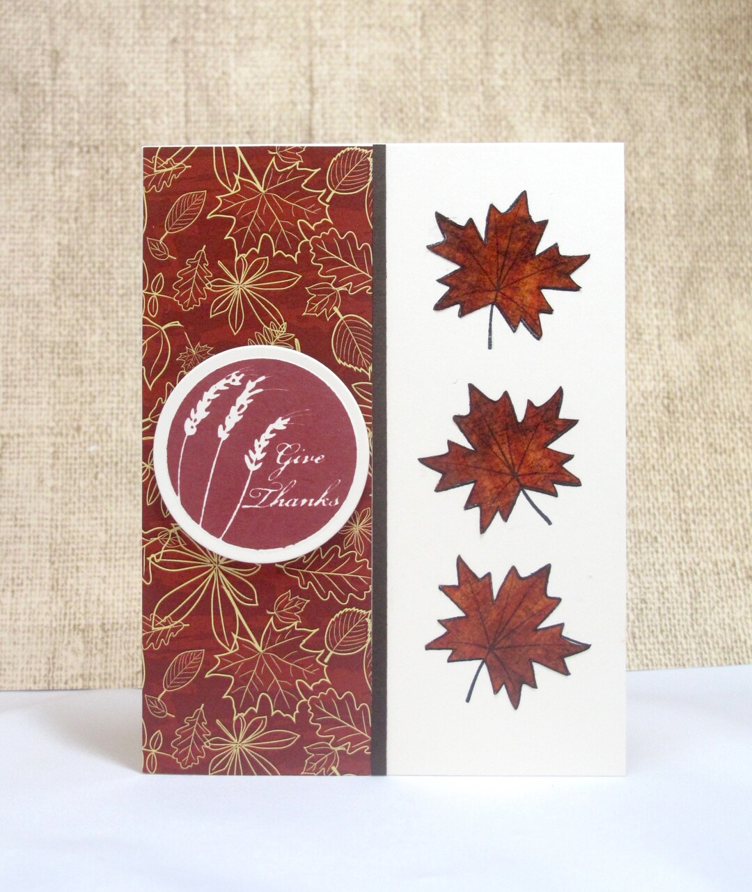 Give Thanks Card Thank You Card Grateful Card Fall Card - Etsy
