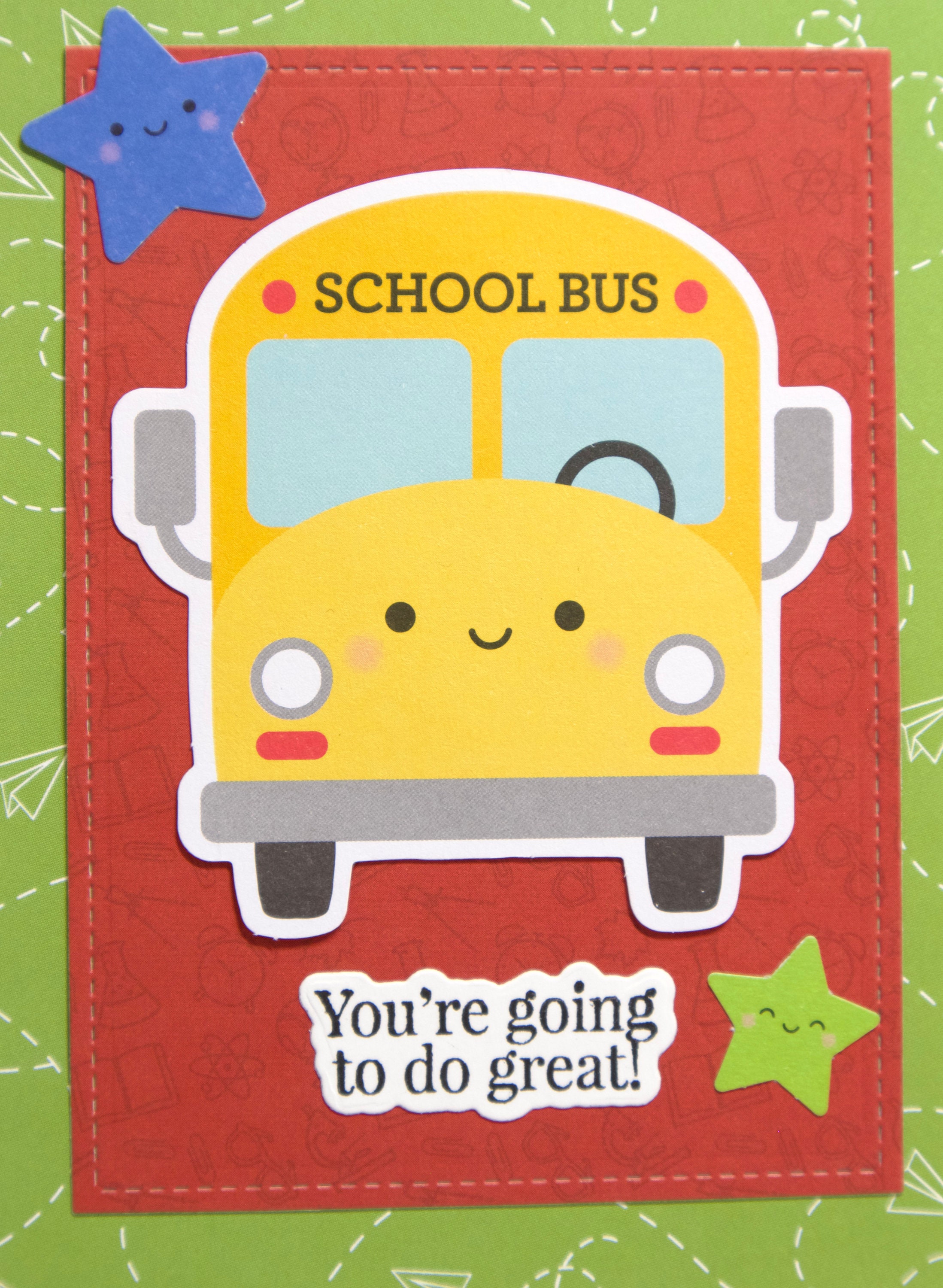 Back to School Card- School Card- Cards for Kids- School Bus Card ...