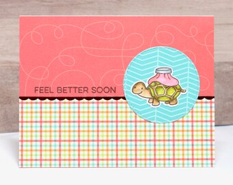 Turtle Get Well Card - Etsy