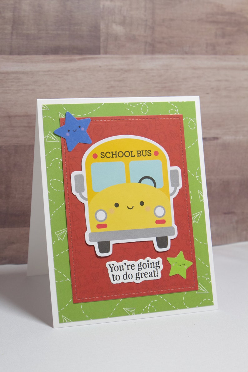 Back to School Card- School Card- Cards for Kids- School Bus Card ...